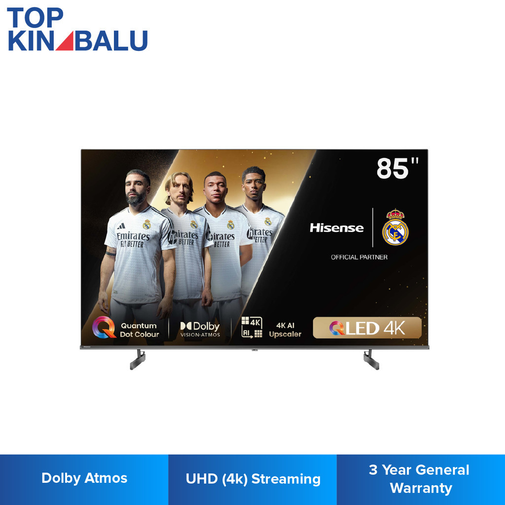[SABAH ONLY] HISENSE 85" 85Q6N 4K QLED Q6N SERIES GOOGLE TV | Shopee ...