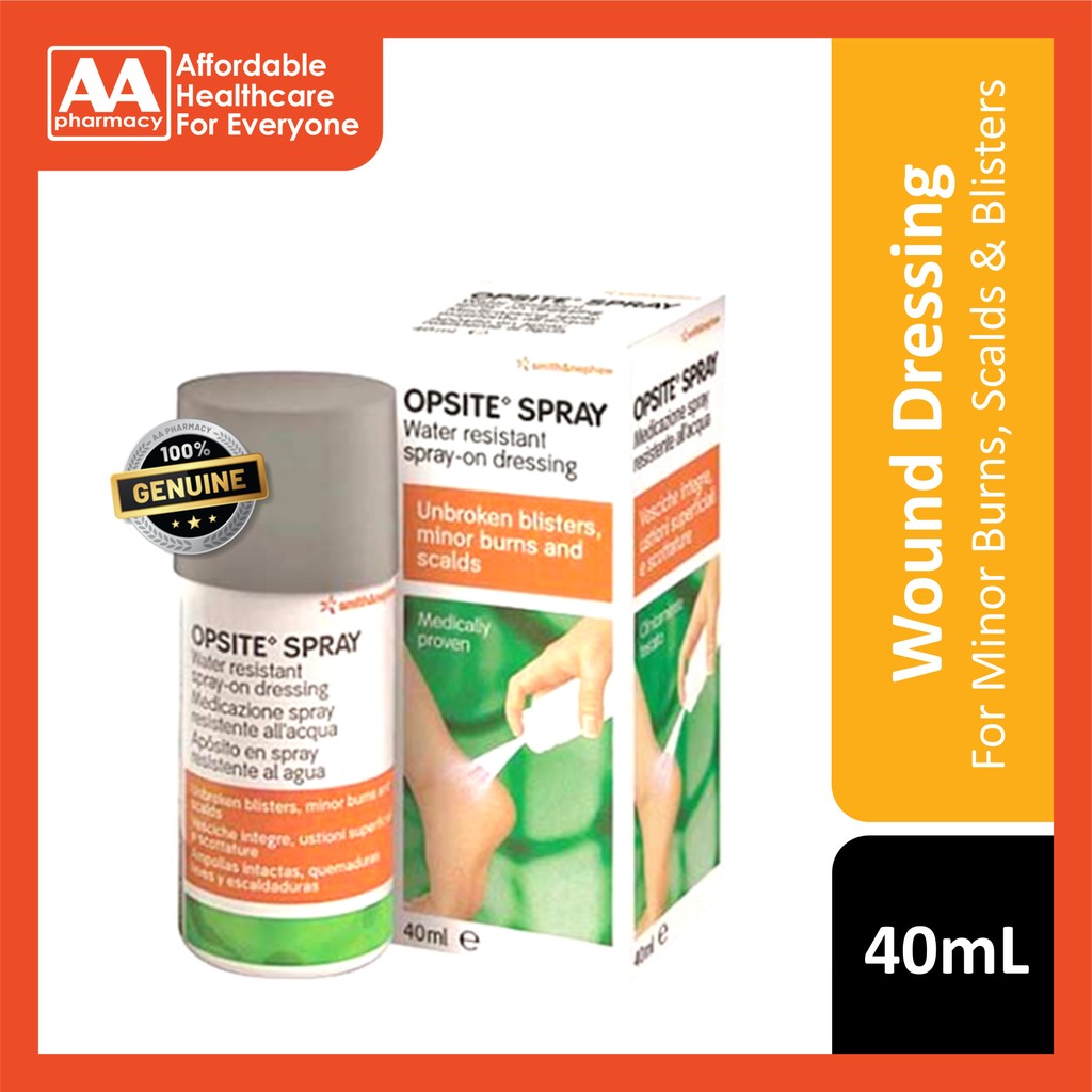 Smith and Nephew Opsite Water Resistant Spray-On Dressing 40mL | Shopee ...