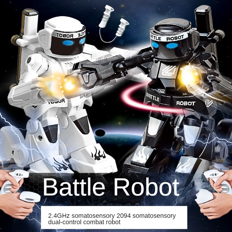 2.4G somatosensory remote control boxing robot dual competitive ...