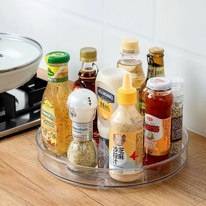LRM Clear Plastic Lazy Susan Turntable - 1pc Multipurpose Kitchen ...