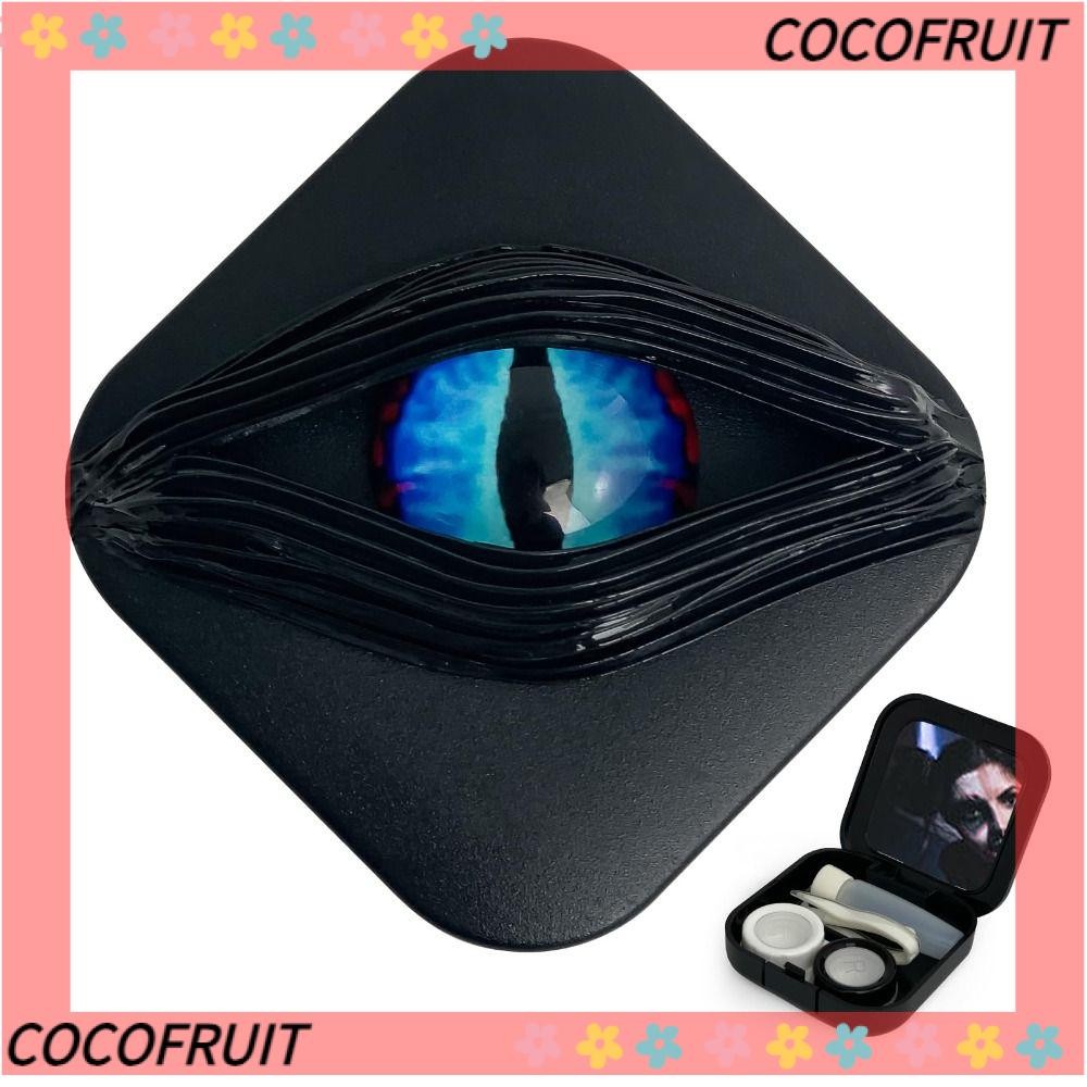 COCOFRUIT Contact Lens Storage Box, Horror Eyes Portable Contact Lens ...