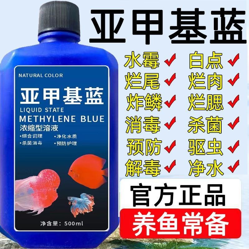 Methyl Blue Sterilization Koi Ornamental Fish White Dots Rotten Body ...