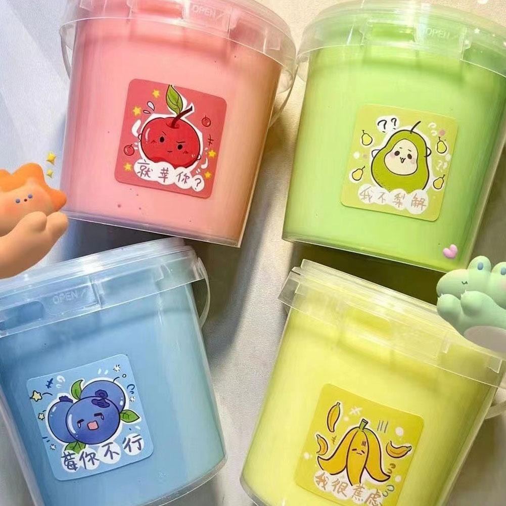 Fake Water Hug Bucket Slime Material Super Large Size Non-Stick Lid ...