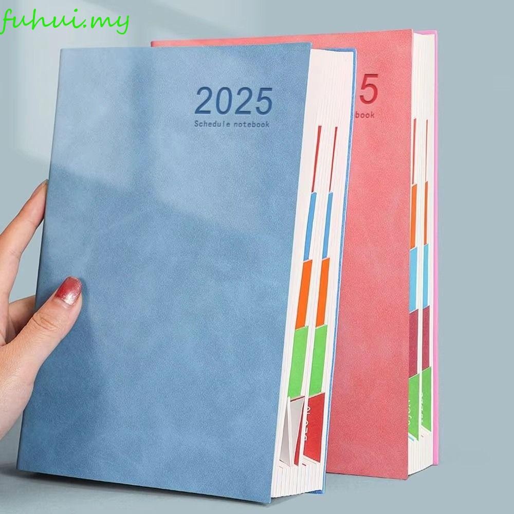 FUHUI 2025 A5 Agenda Notebook, Thicken PU 2025 Planner Notebook ...