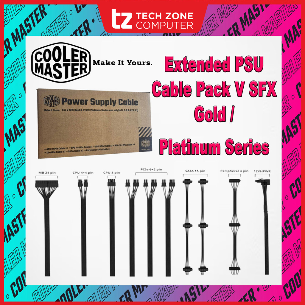 Cooler Master Extended PSU Cable Pack V SFX Gold / Platinum Series CMA ...