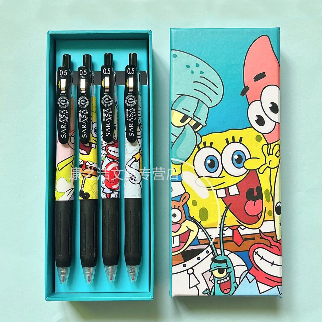 New ZEBRA ZEBRA Limited SpongeBob SquarePants Gel Pen Push Type jj15 ...