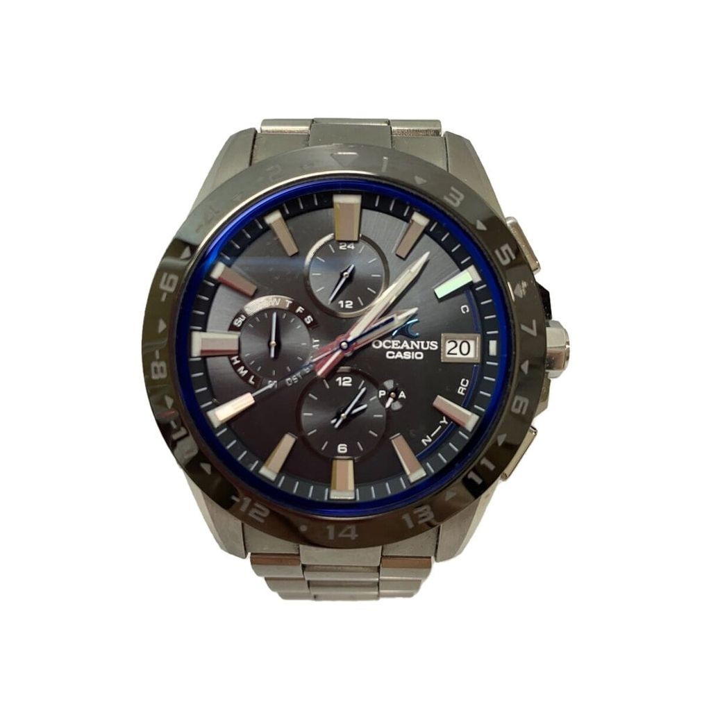 CASIO Men's Watch Solar Oceanus Analog Black Silver OCW-T3000-1AJF ...