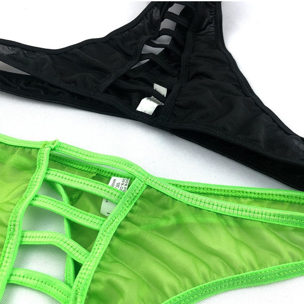 【fstylefang】 High-Quality Man Underwear Sexy Fishnet Open Crotch Briefs ...