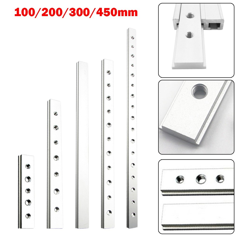 [Super] 100-450mm Aluminium Alloy T-track/T-Bar Slider Miter Jig DIY ...