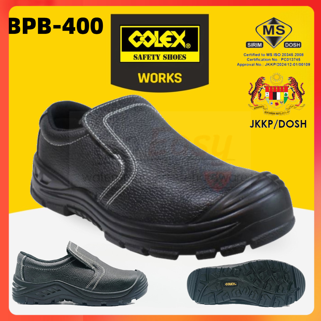 COLEX BPB-400 Steel Toe Cap Mid Sole Low Cut Safe Boots l Safety Shoes ...