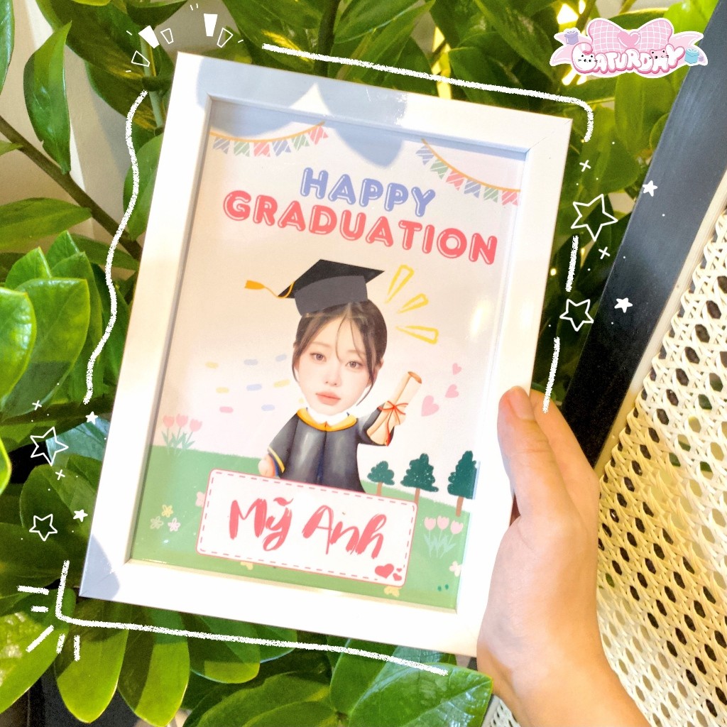 CHIBI GRADUATION PHOTO photo frame to congratulate Graduation ...