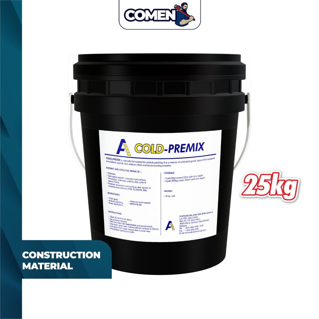 25kg Ready-To-Use Cold Premix – Bahan Tampal Jalan & Lubang Tar ...