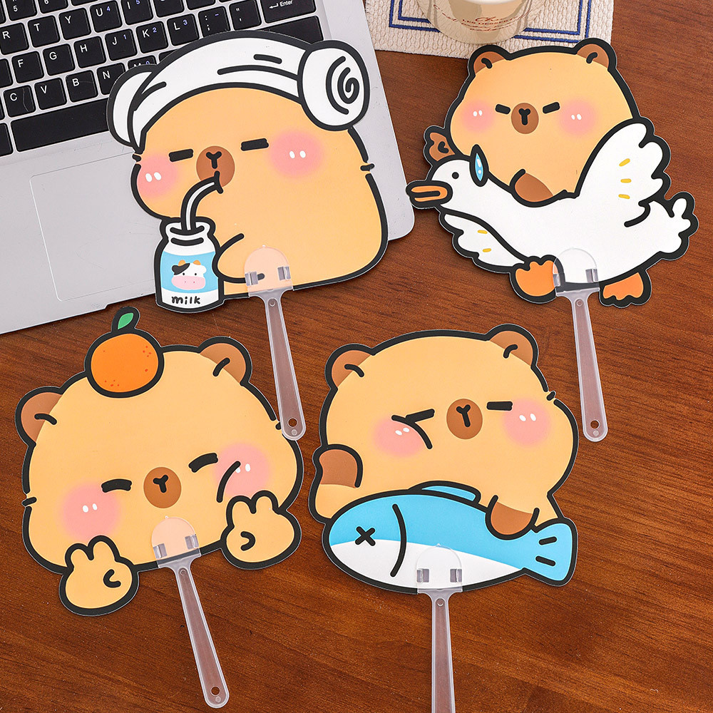 Cartoon Hand-Cranked Shaped Fan Cute Portable Summer Cool Small Fan ...