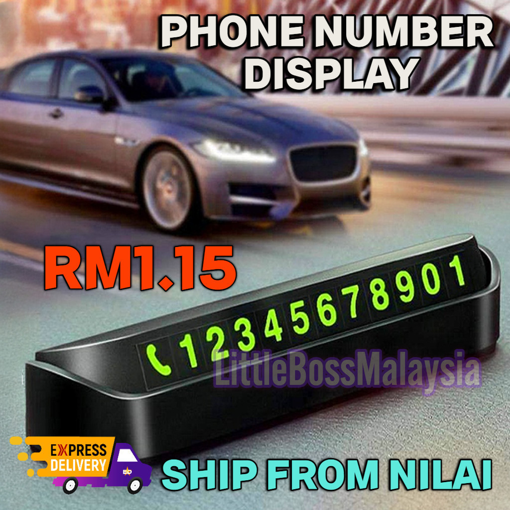 🔥𝑹𝑬𝑨𝑫𝒀 𝑺𝑻𝑶𝑪𝑲🔥Temporary Car Parking Phone Number Card Plate Adhesive ...