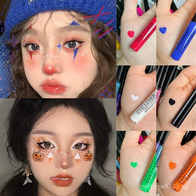 [Jualan] Warna Solek Halloween Pen Celak Cecair Kalis Air Cat Muka ...