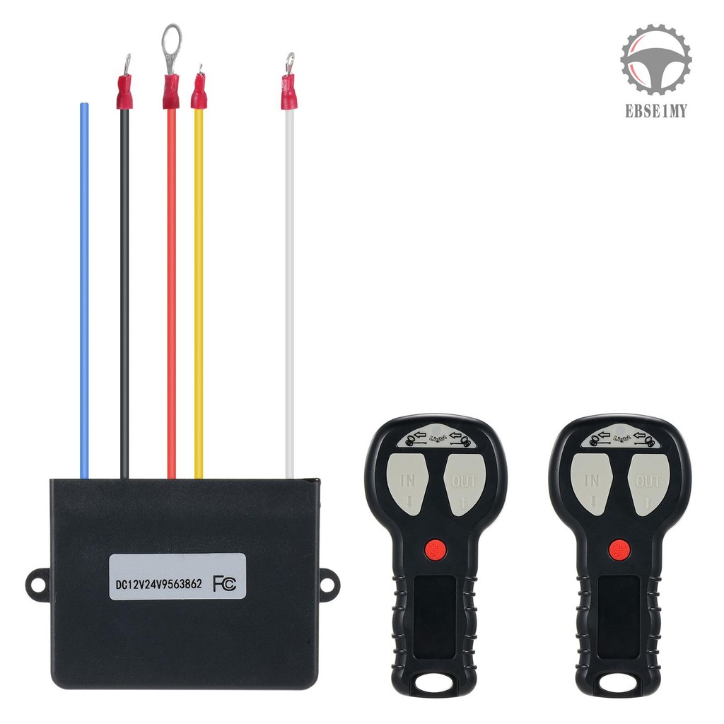 Universal 12V Wireless Winch Remote Control Kit For Jeep Truck ATV SUV ...