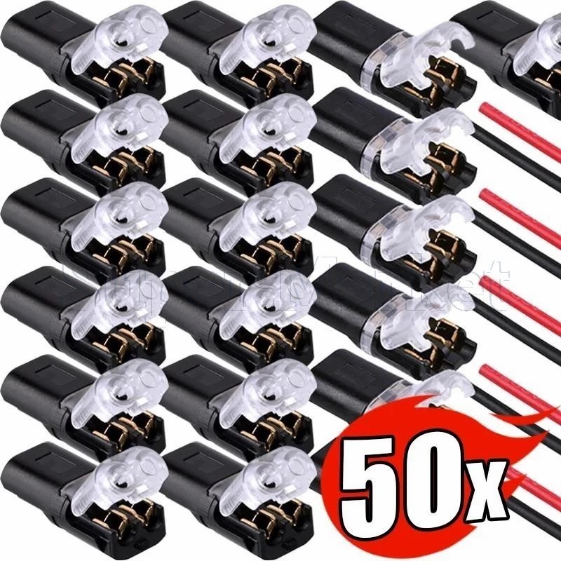 50-10Pcs 2 Pin Way Plug - Universal Car Wire Cable - Electrical ...