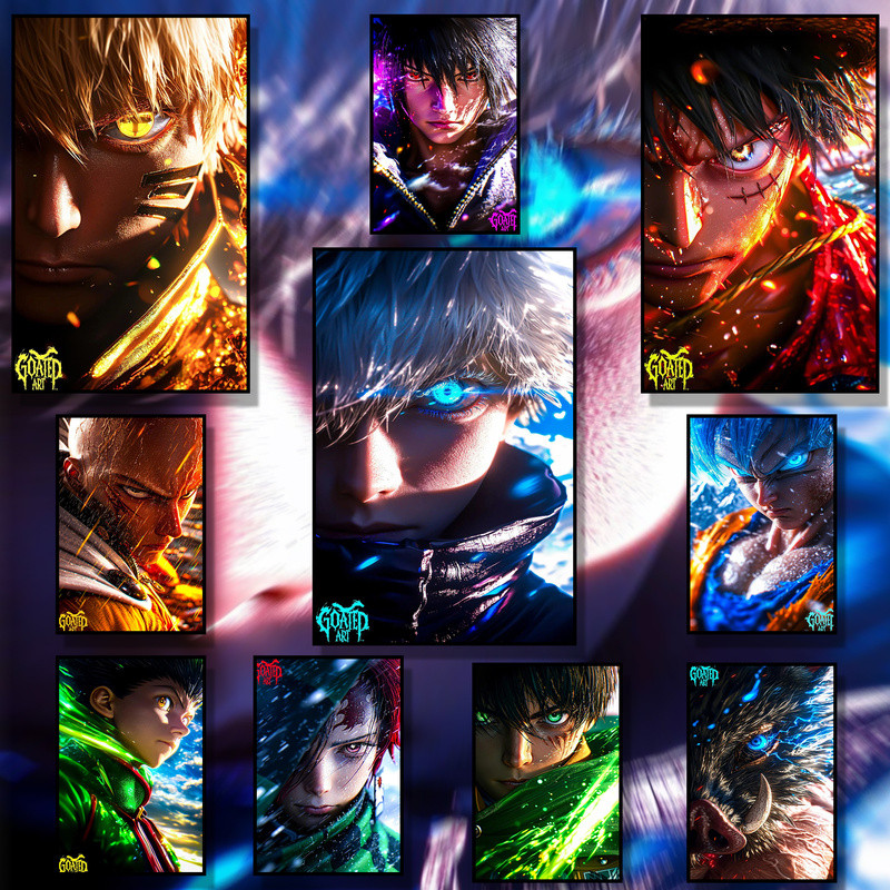 Electrifying Anime Aura Stunning, High-Octane Scenes - No Framed ...