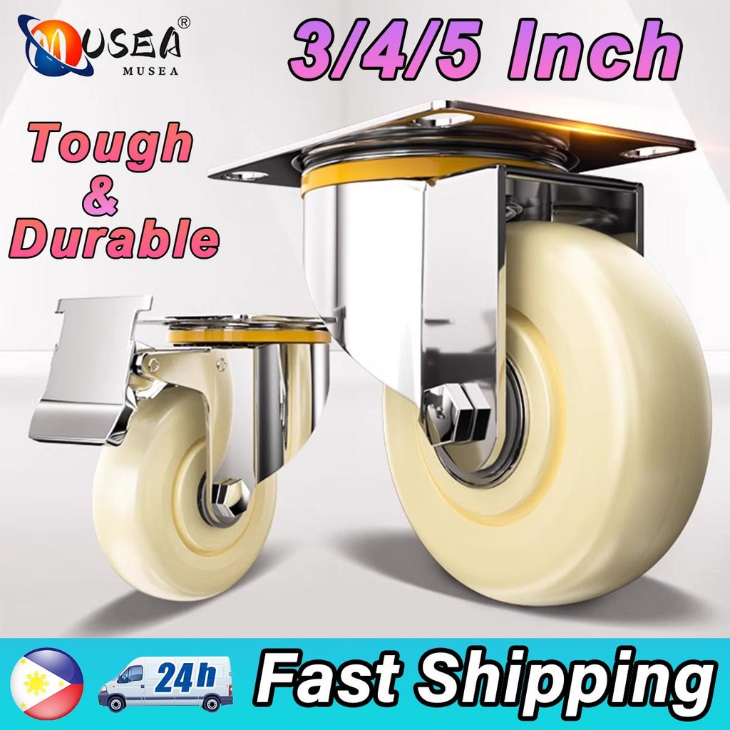Heavy Duty Nylon Swivel Caster Wheel Industrial Fixed Directional High ...