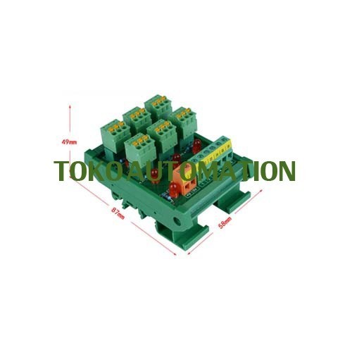 Fc88 6 Channel PNP 24V PLC Sensor Terminal Block DIN Rail Wiring Board ...