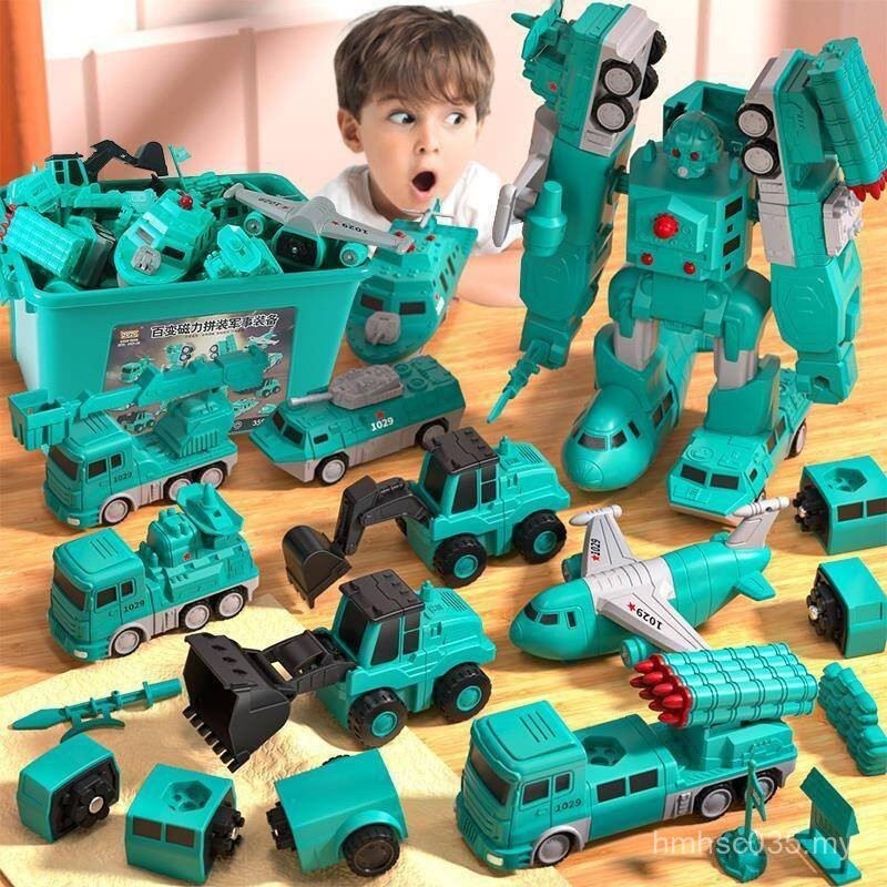 Children Educational Magnets Cool Assembling Engineering Transforming ...