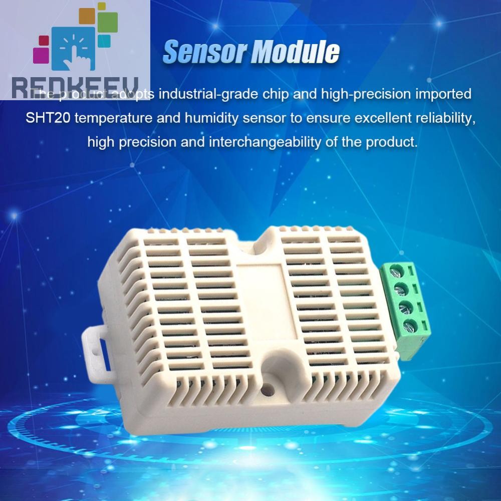 [Redkeev.my] XY-MD02 Temperature and Humidity Transmitter SHT20 DC5-30V Sensor Module Modbus ...