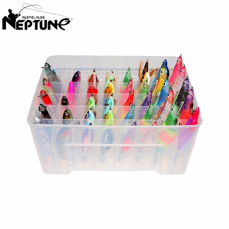 40 Grids Plastic Fishing Tackle Box Webfoot Octopus Egi Storage ...