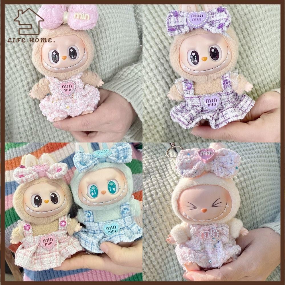 YELGIRL Labubu Overalls, Cartoon Handmade Labubu Doll Clothes, Princess ...