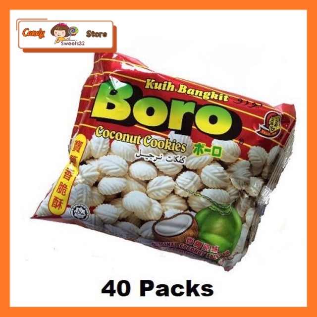 Boro Coconut Cookies 40pack- original | Shopee Malaysia