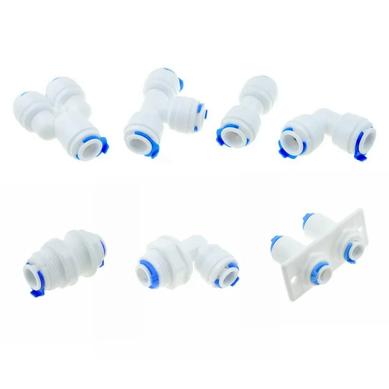 Reverse Osmosis Quick Coupling Tee Y Connector – 1/4" & 3/8" Hose to 2 ...