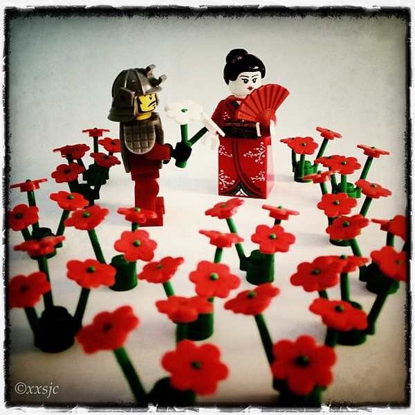 flower lego flower lego Aksesori LEGO 3742C01 Bunga, Batang Bunga Hijau ...