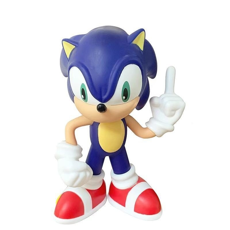 28cm Big Size SEGA Game Sonic the Hedgehog Statue Supersonic Speed PVC ...