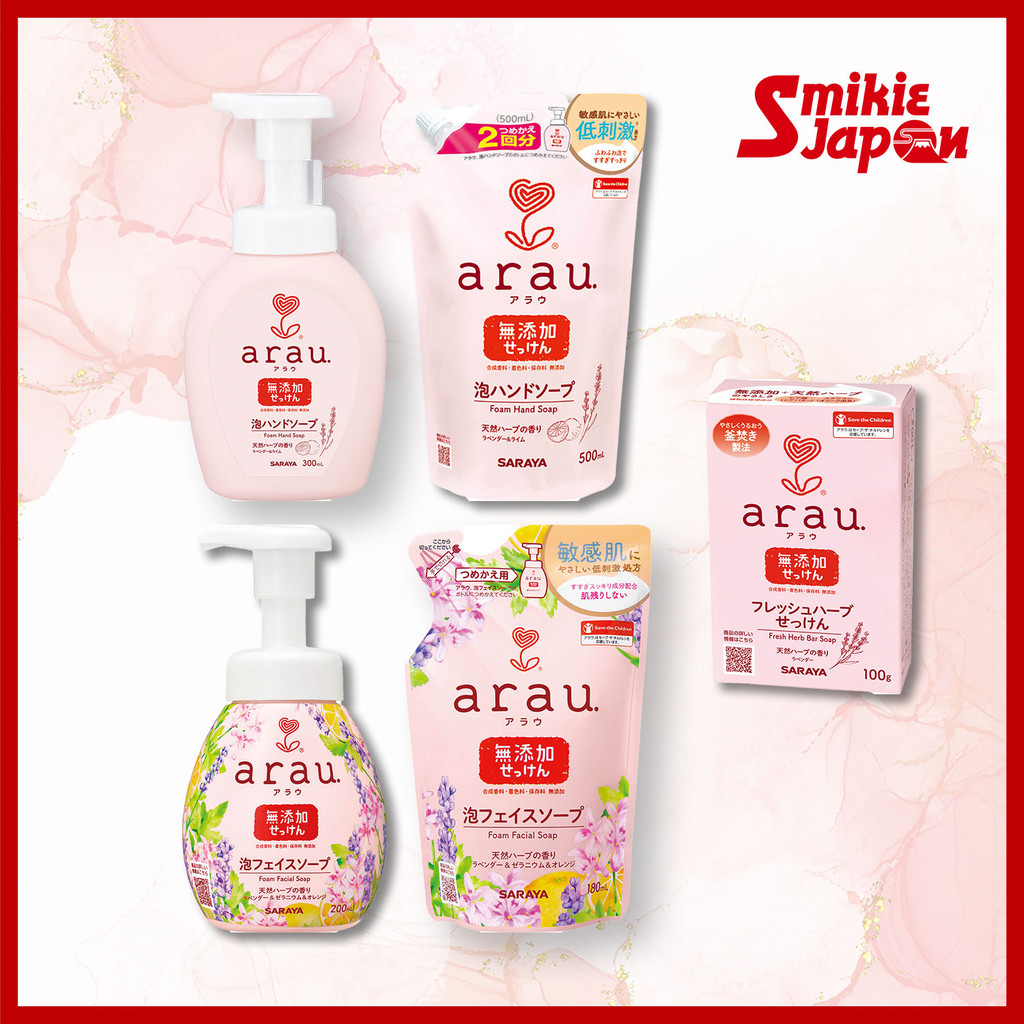 TOKYO SARAYA Arau Hand Soap Herb Soap 100g/Foam 300ml/Refill 500ml ...