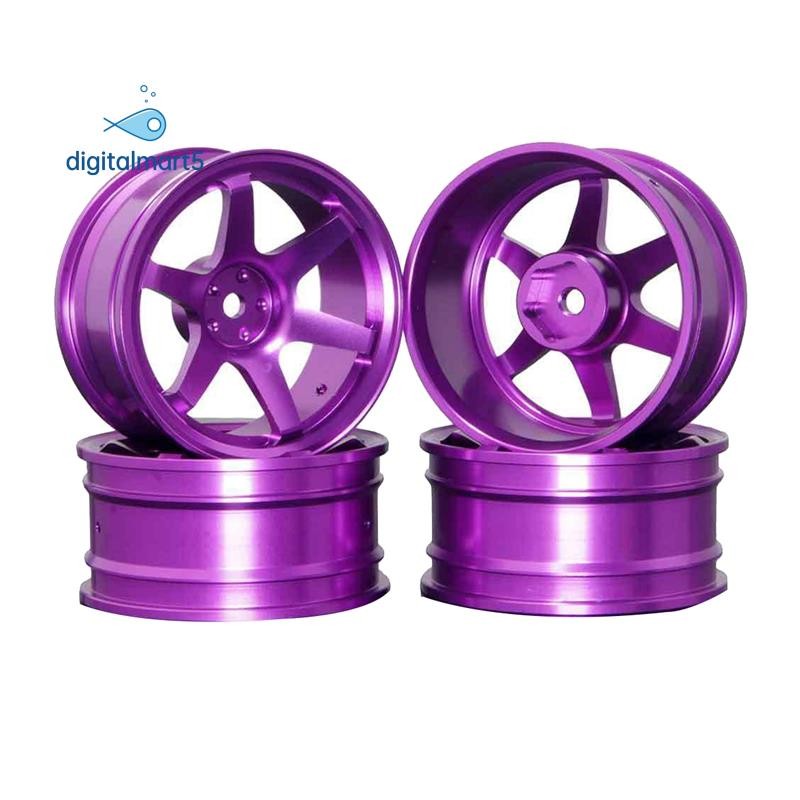 4P Aluminum Alloy RC Car Parts for NEW Wheel Rim for RC 1/10 On-Road ...