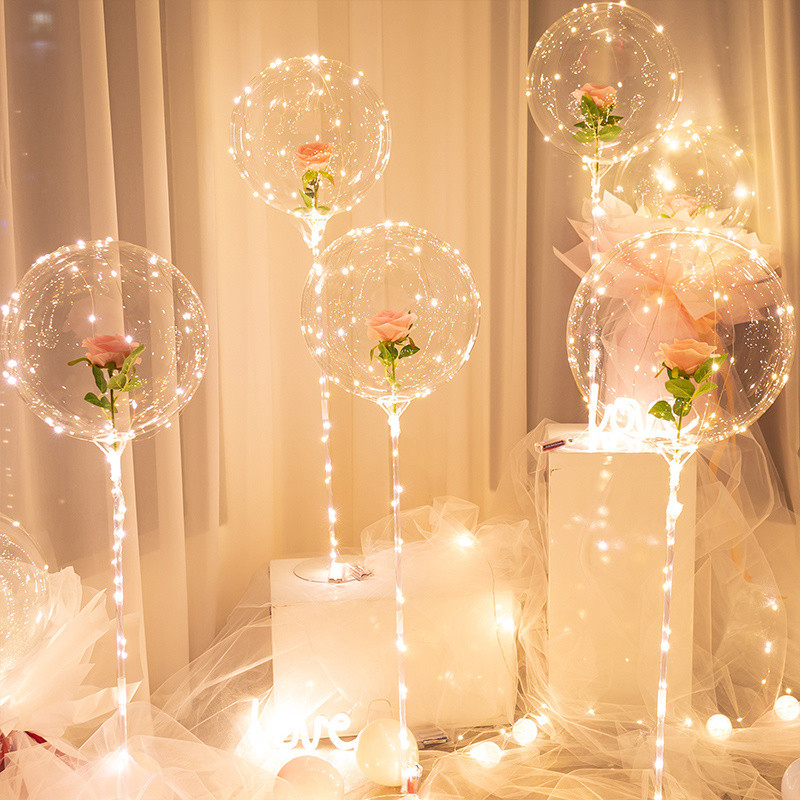 Influencer Birthday Decoration Scene Layout Wedding Bobo Ball Table ...