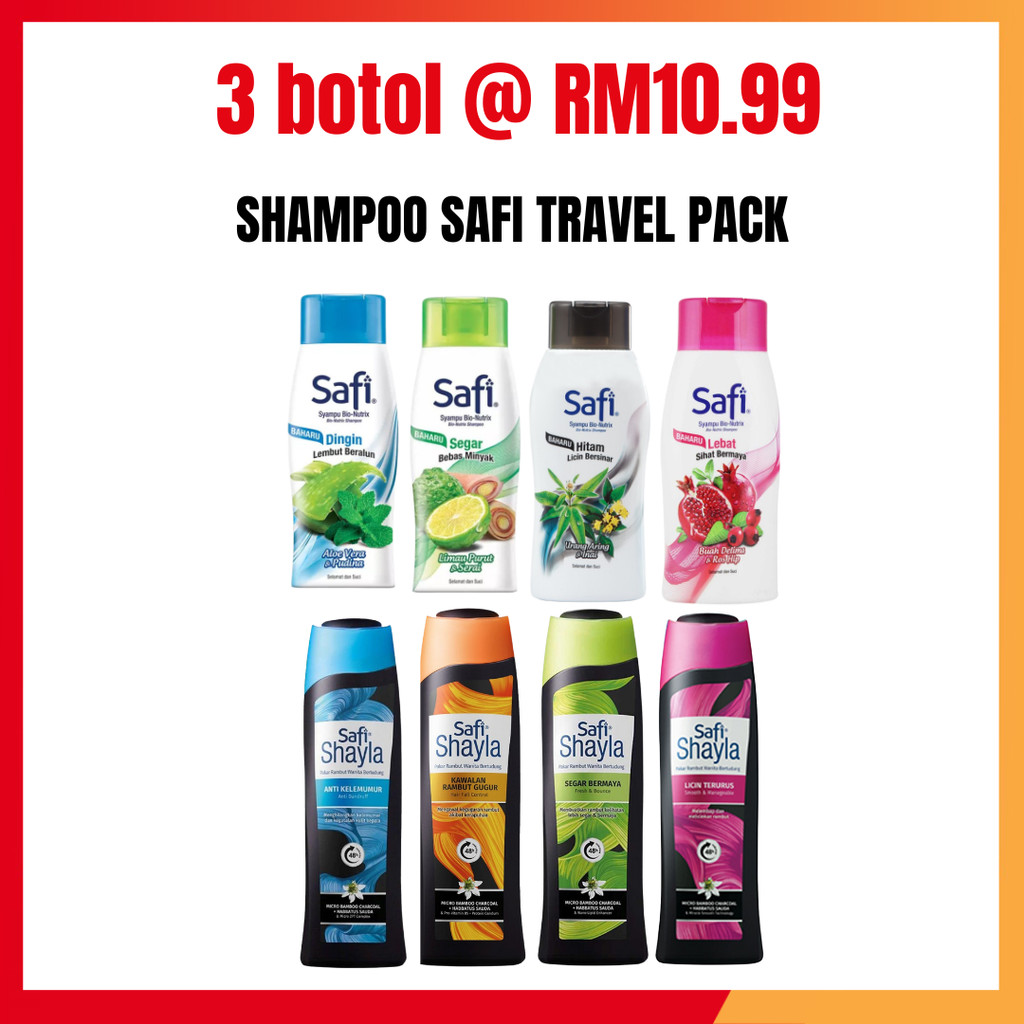 BUY 3 FOR RM10.99 Safi Shampoo Bio-Nutrix 90g / Safi Shampoo Shayla 70g ...