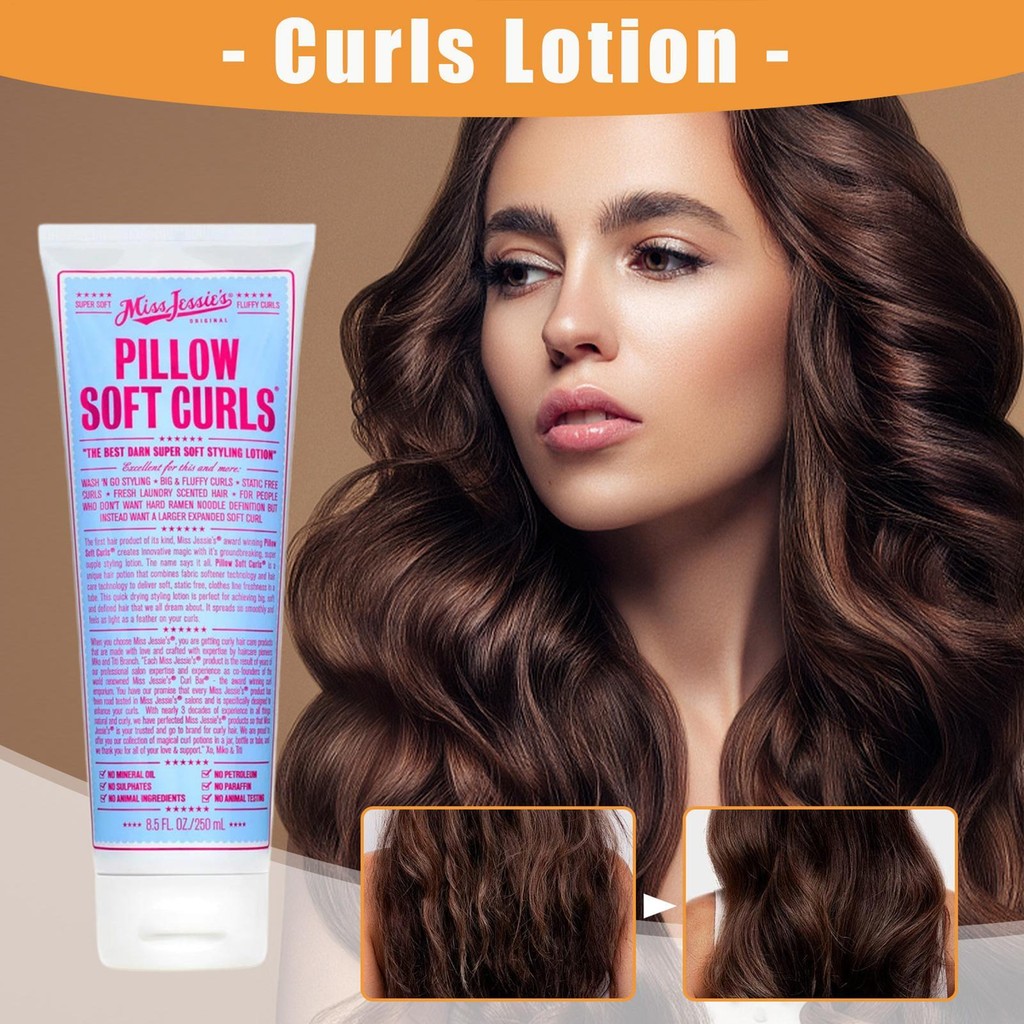 Curl Cream for Curly Hair Curl Defining Cream for Wavy Hair Anti Frizz ...