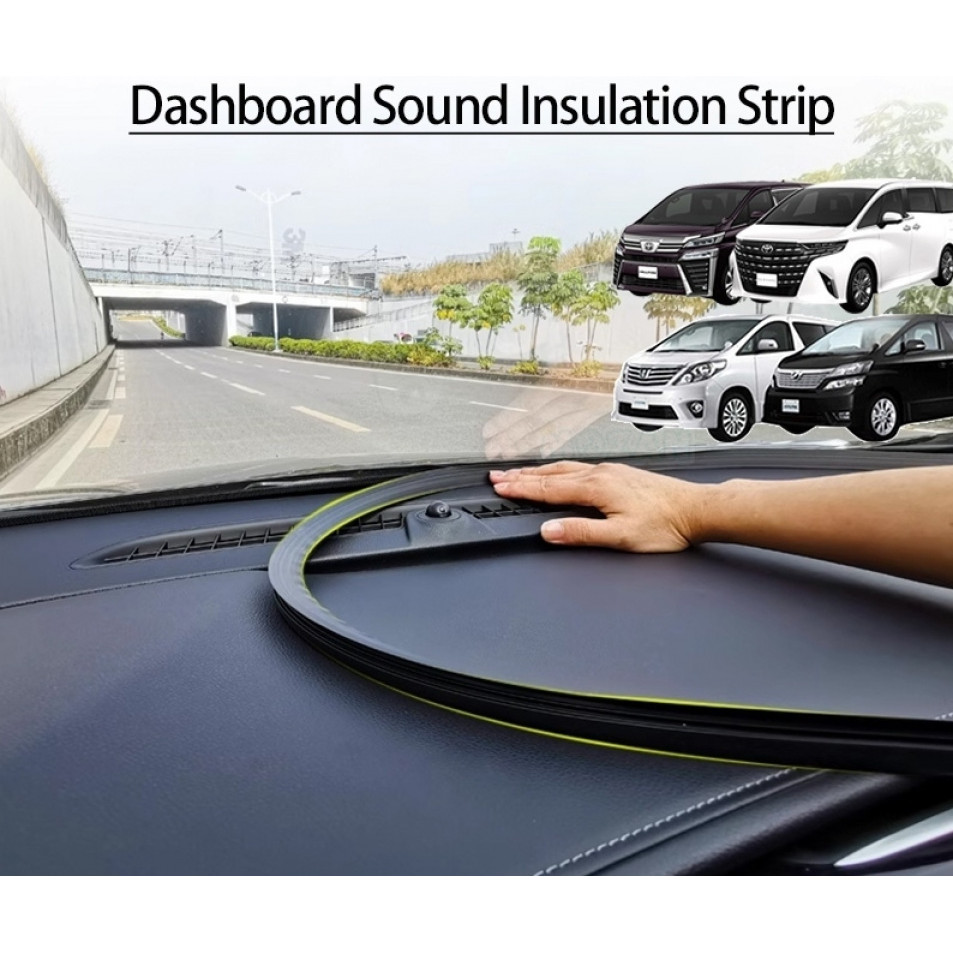 1.6M/2M Dashboard Sound Insulation Strip Seal Rubber For Alphard ...