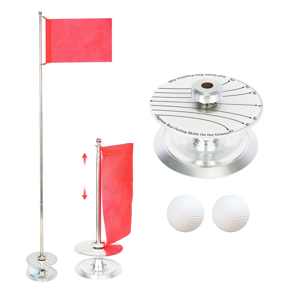 Nicetravel-Golf Flagstick Putting Green Yard Flag with Cup Detachable ...