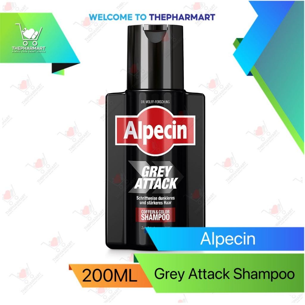 Alpecin Grey Attack Caffeine & Color Shampoo (200ML) | Shopee Malaysia