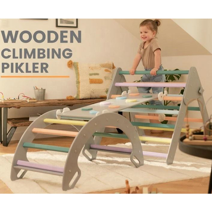 Piklers Triangle Set Kids Wooden Climbing Piklers Arch Montessori ...