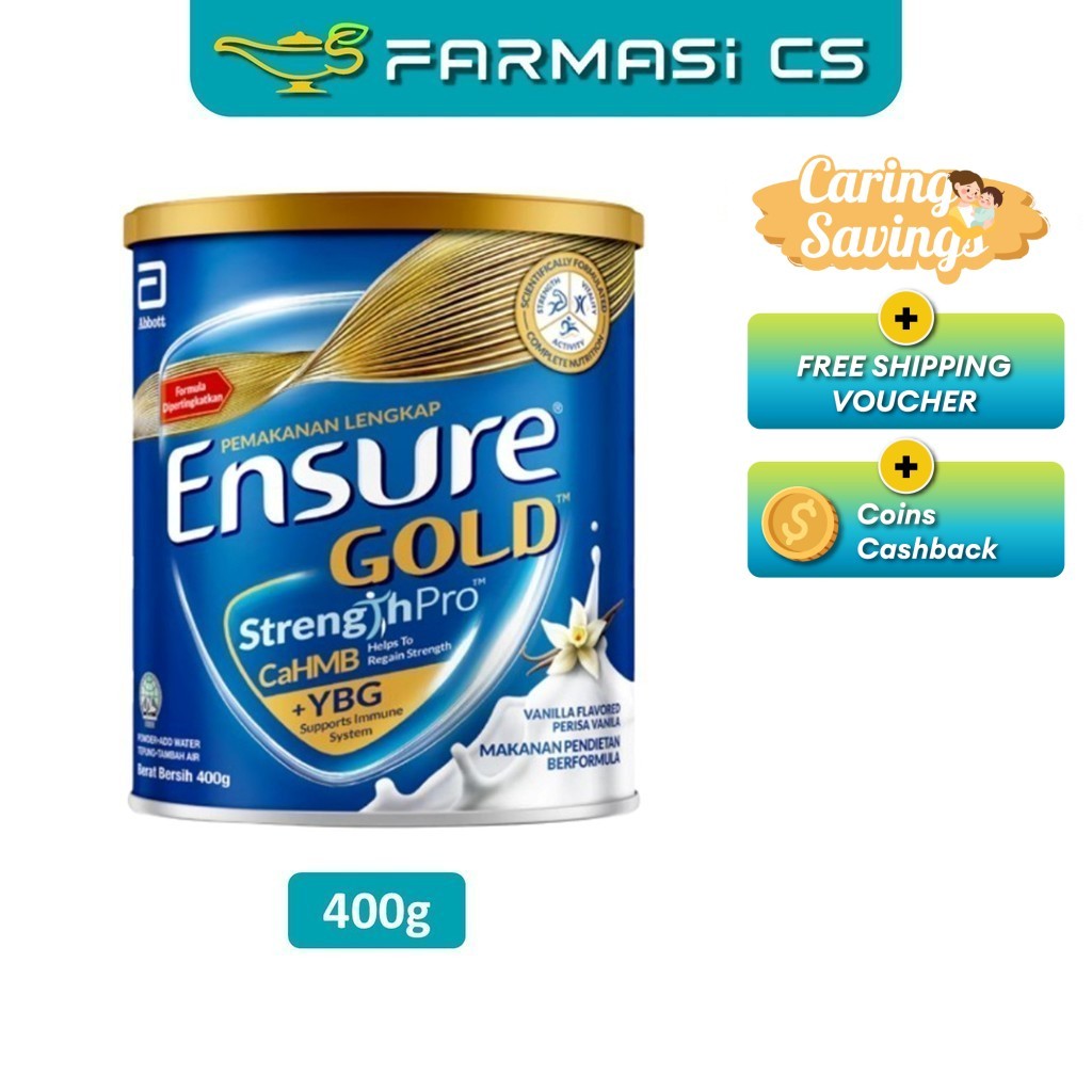 Abbott Ensure Gold Vanilla Flavour 400g EXP:03/2026 [ milk powder ...