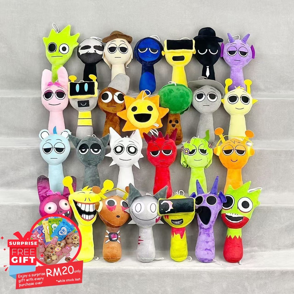 Game Character Sprunki Incredibox Plush Toys Collectible Horror Evil ...