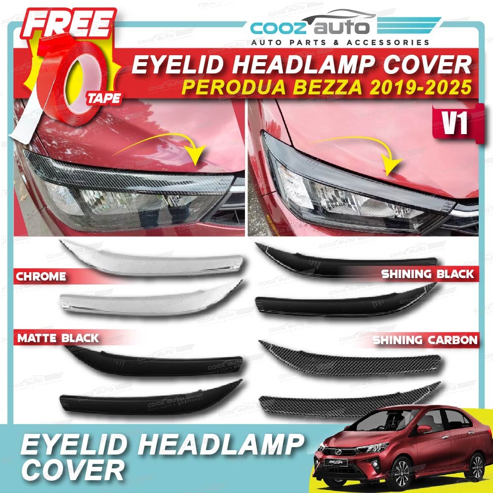 Car Eyelid Eye Lip Front Headlamp Cover V1 Perodua Bezza 2019 - 2025 ...