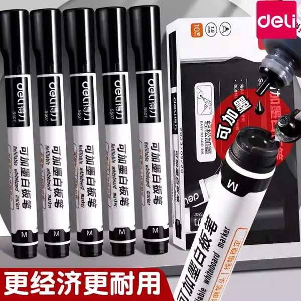 maker pen marker Pena papan putih Deli boleh diisi dengan dakwat ...