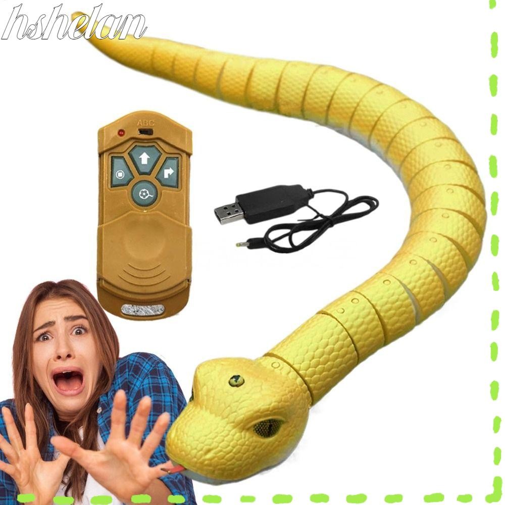 HSHELAA Remote Control Snake Toy, Scary Induction Snake Reptile ...