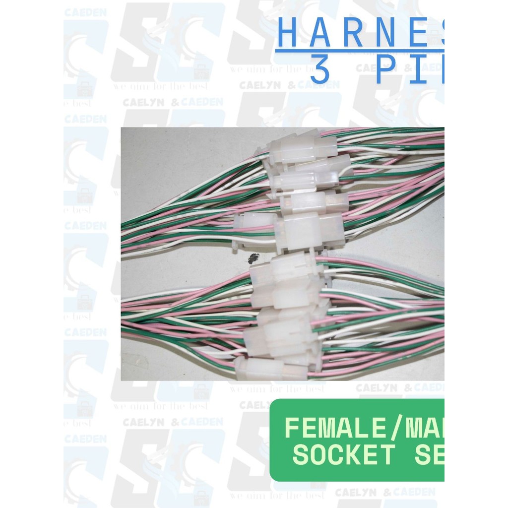 Motorcycle Automotive Wiring Harness Terminal Wire Socket Male Female ...
