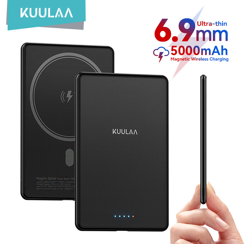 KUULAA PD20W Digital Wireless Backup Charger 5000mAh Fast Charging ...