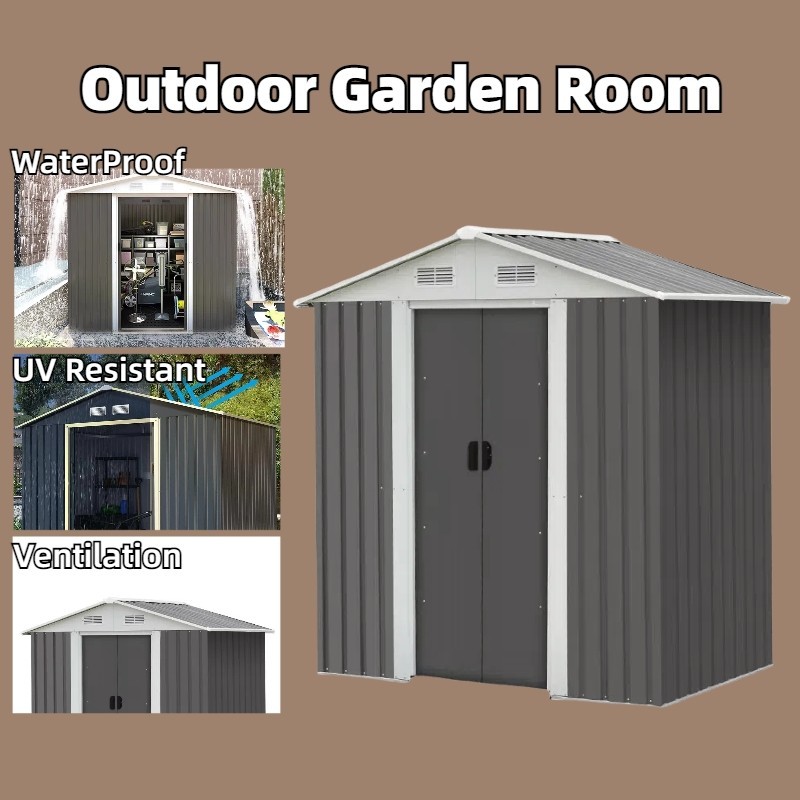 Ready Stock Outdoor Garden Storage Garden Shed Backyard Storage Large ...