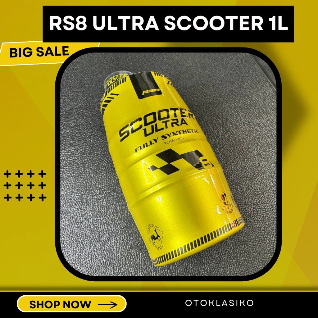rs8 ultra scooter synthetic engine oil 1 liter | Shopee Malaysia